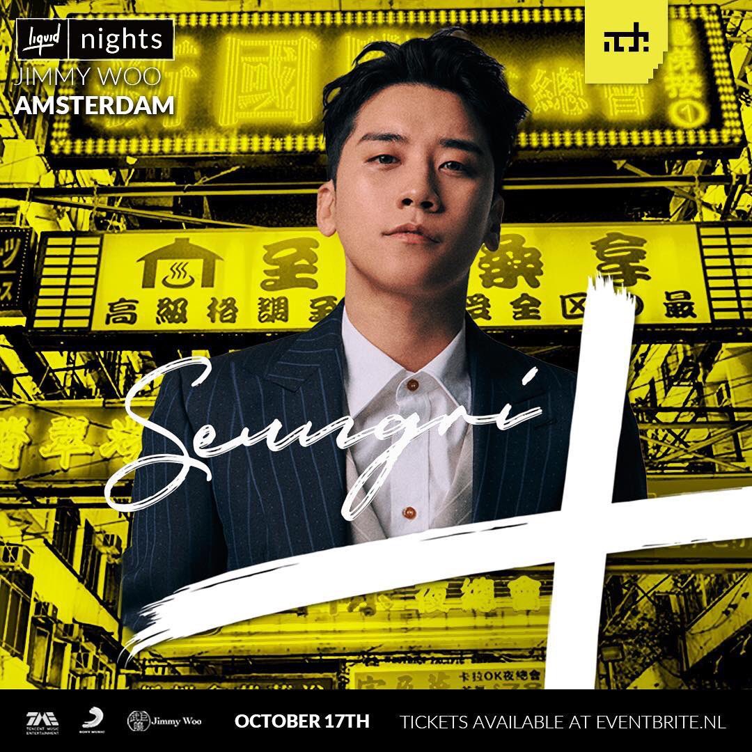 Seungri 승리 actuará en Ásmterdam el 17 de Octubre - BA NA NA: Noticias ...