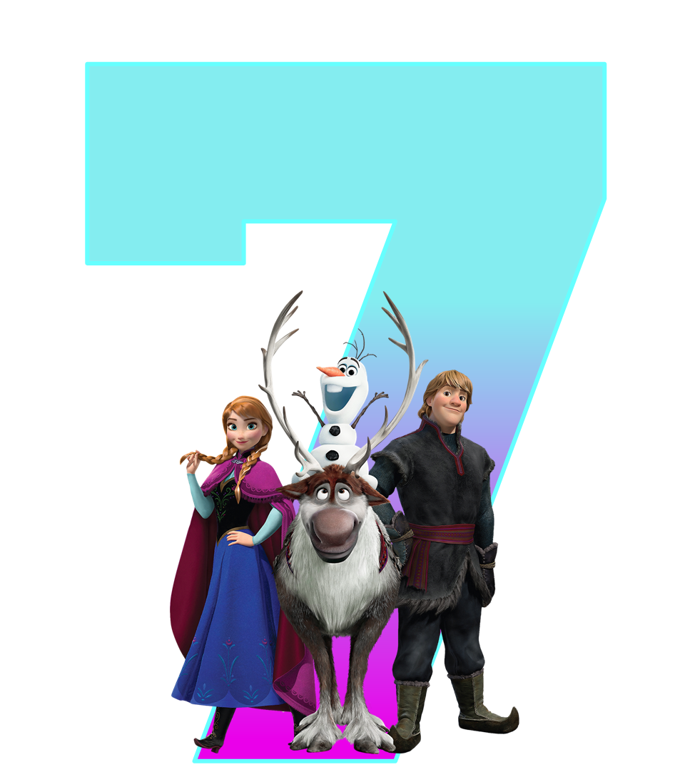 Kits imprimibles gratis : Números Frozen