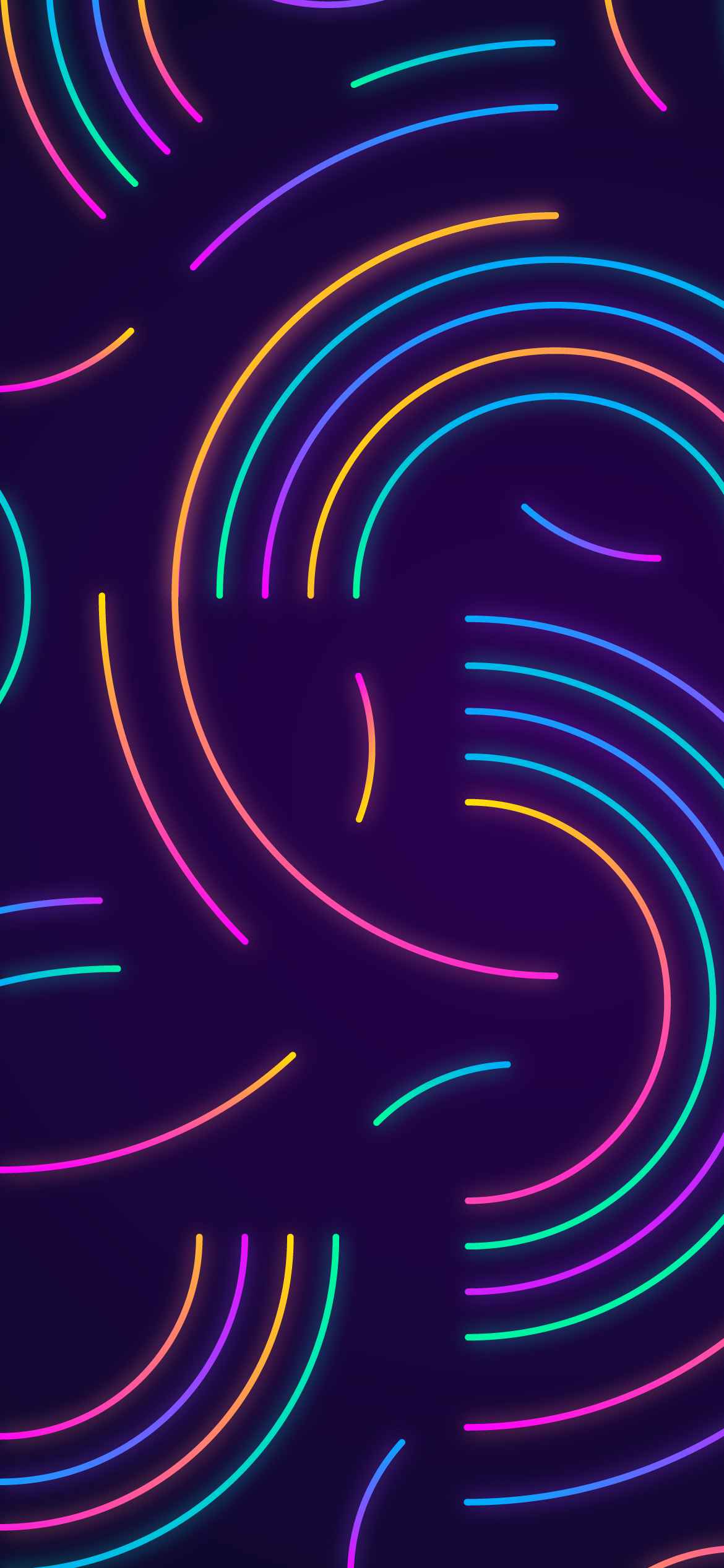 COLORFUL NEON LINES WALLPAPER FOR PHONE
