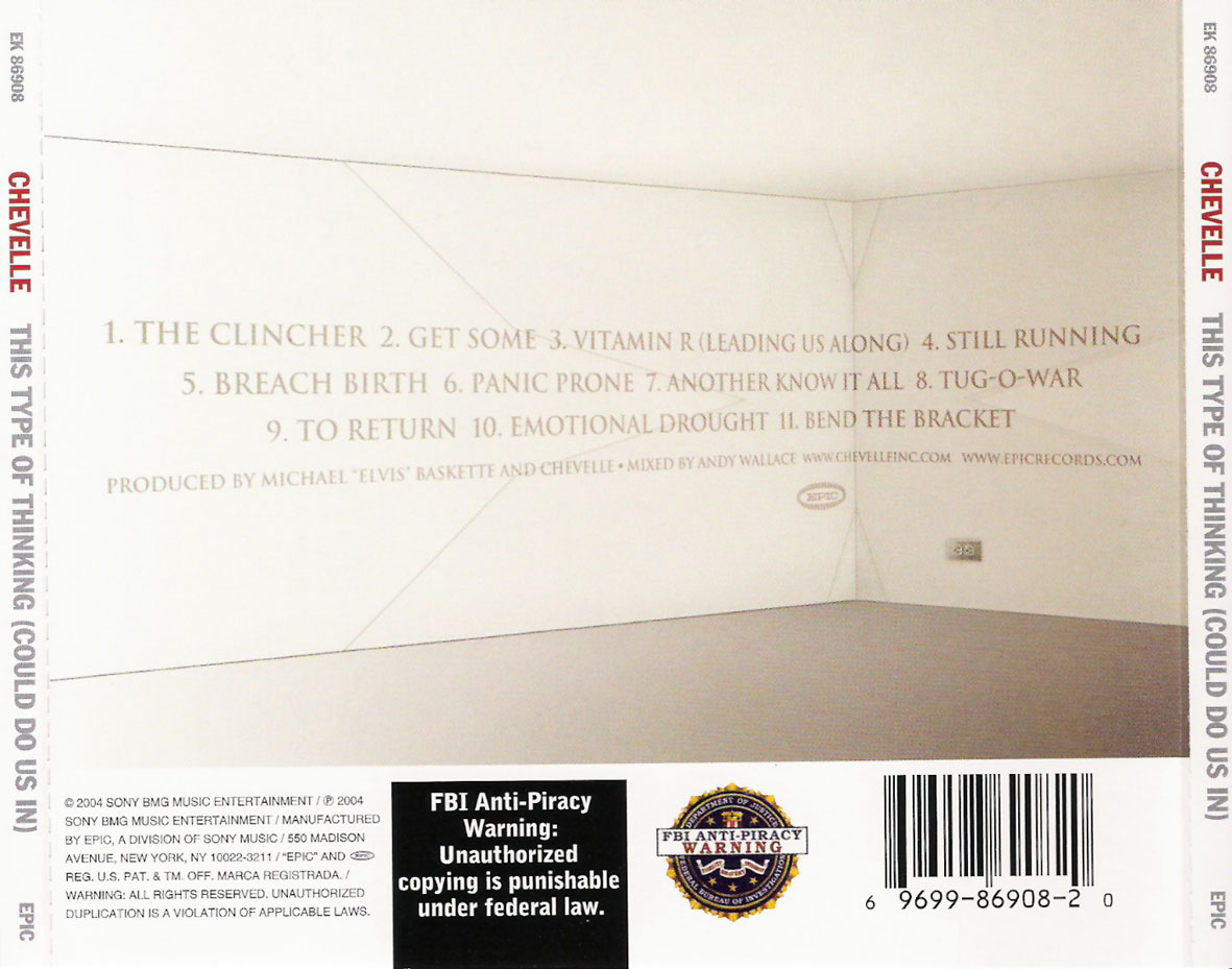 Classic Rock Covers Database: Chevelle - This Type of Thinking (Could ...