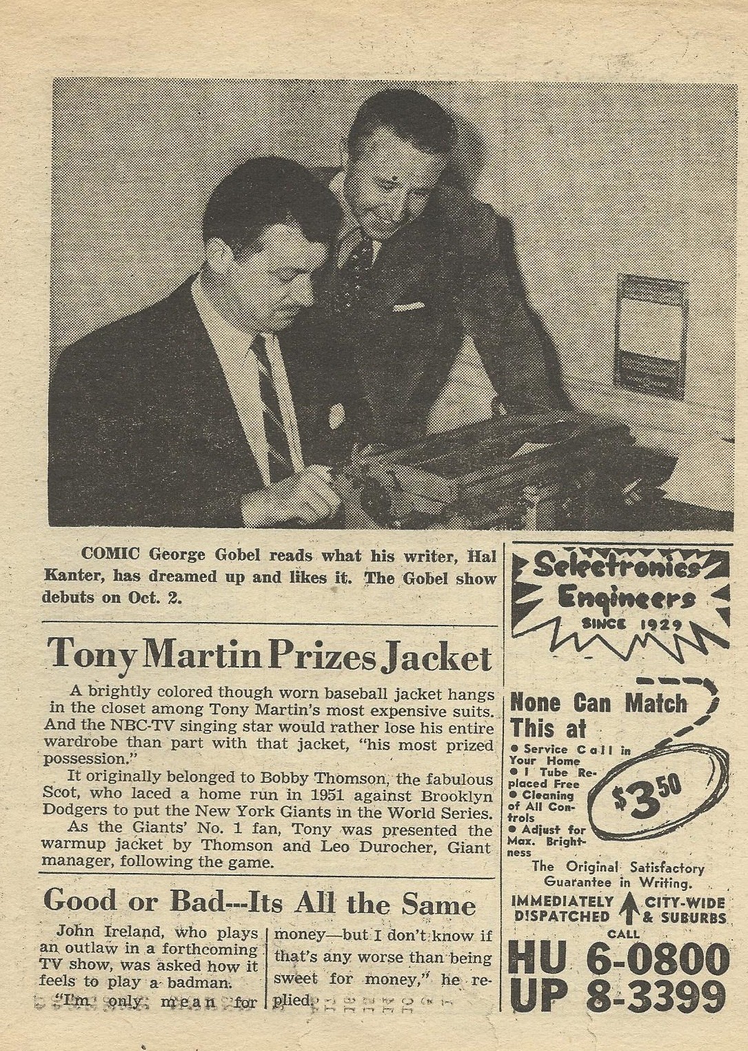 The TV Guide Historian: George Gobel & Hal Kanter