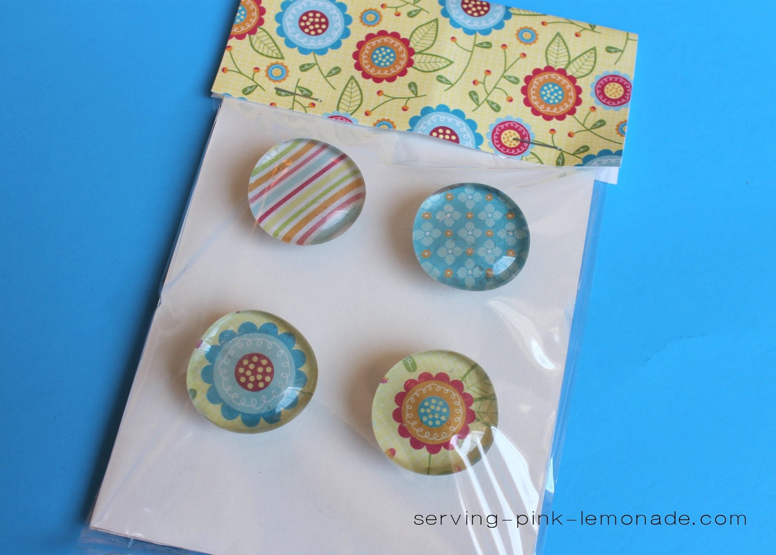 Serving Pink Lemonade: Homemade Magnets