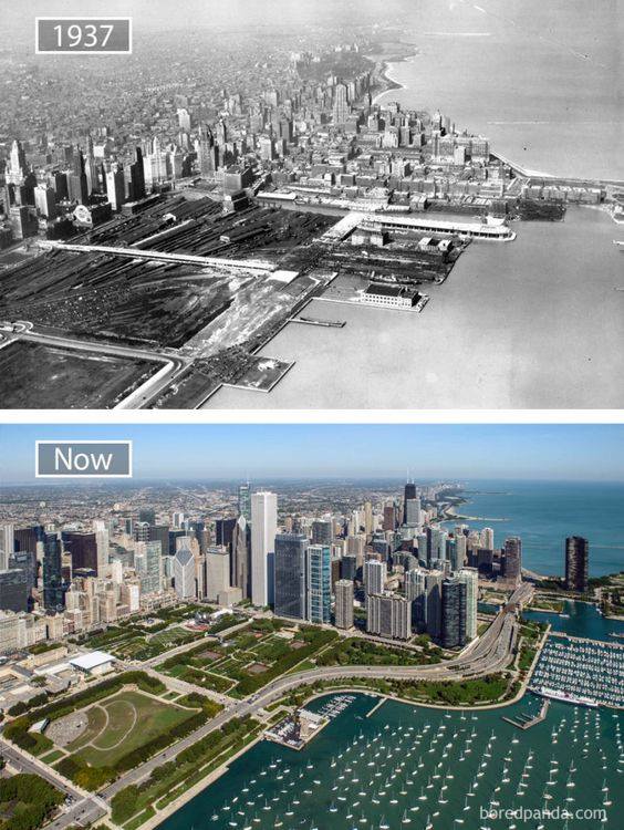 Industrial History: Lake Shore Drive's S-Curve and Chicago River Mouth