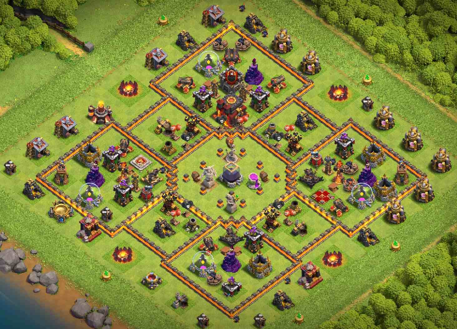 Tổng hợp 30 mẫu base coc Hall 10 thủ tốt nhất 2021 tuyển chọn | Clash ...