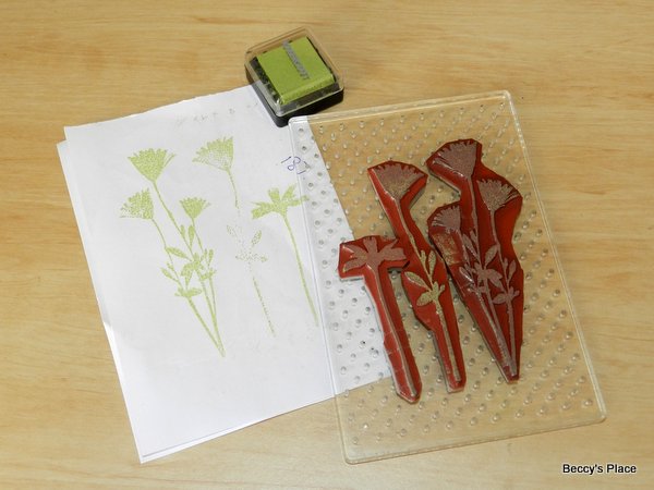 Beccy's Place: Technique Class - Stamping to Create Depth