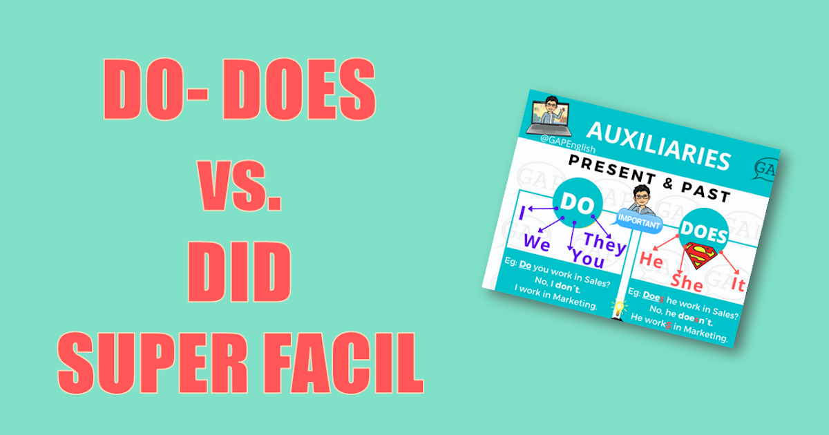 Auxiliares en inglés: DO- DOES vs. DID (de Presente a Pasado)