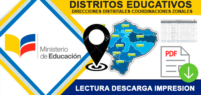 Distritos Educativos Ecuador - Direcciones Distritales Ministerio de ...