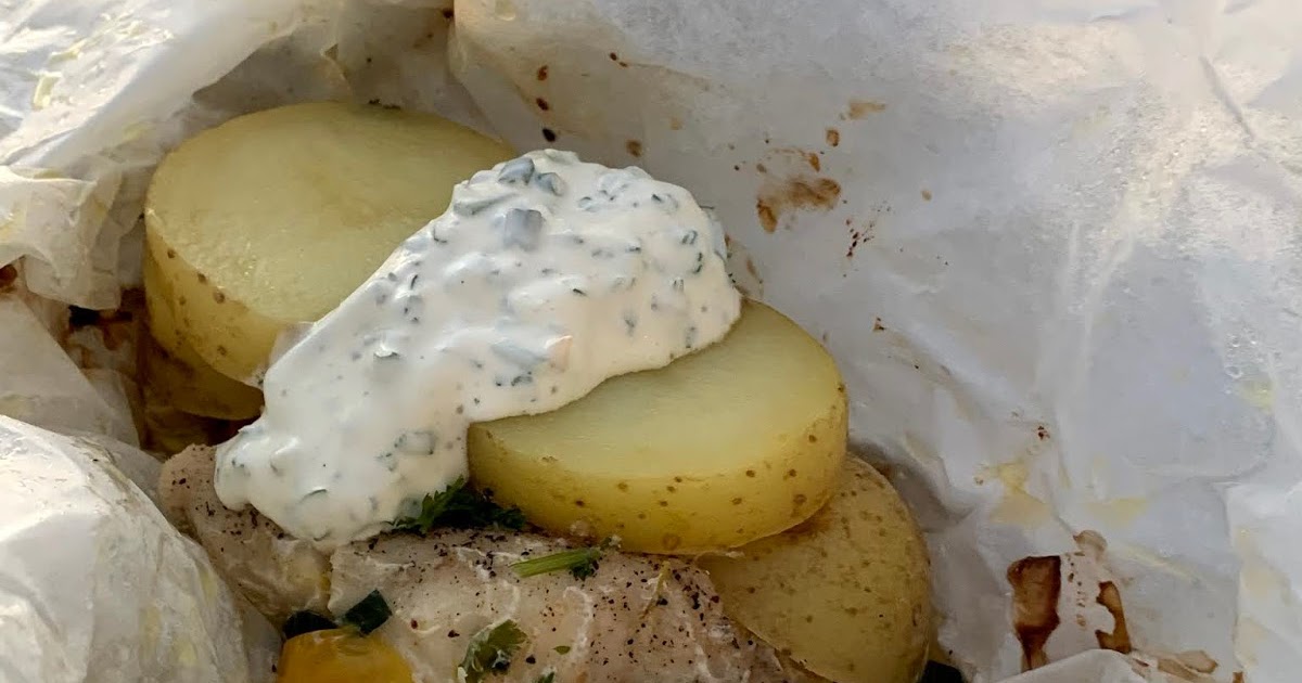 Grillad kummel i fiskpaket