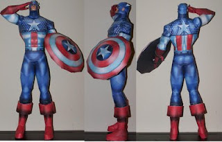 Papercraft - Captain America - Papercraft4u | Free Papercrafts, Paper ...