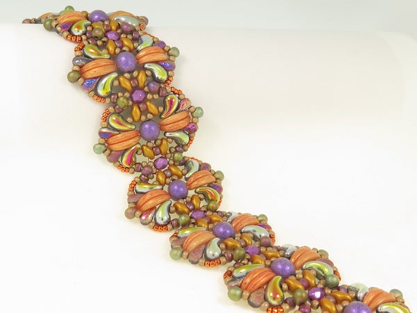 Lovely Beaded Bib Necklace and Wide Bracelet Tutorials by ...