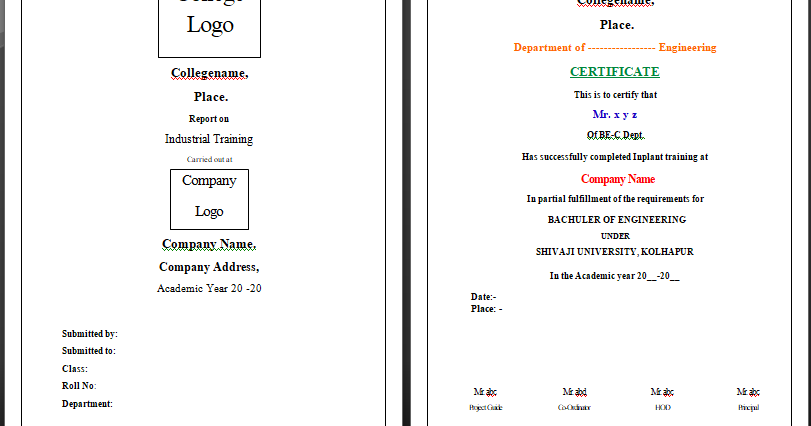 Engineers Adda: Industrial Training Sample Reports.