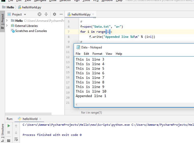 How to read, write, open and append file in python: ~ Get Information