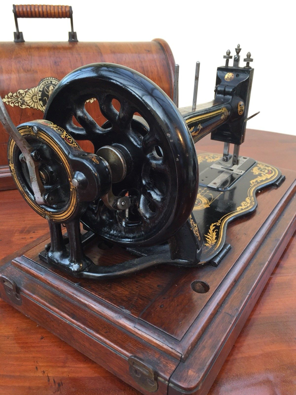 1893 Victorian Farmhouse: Singer Model 12 Hand Crank Sewing Machine - c1886