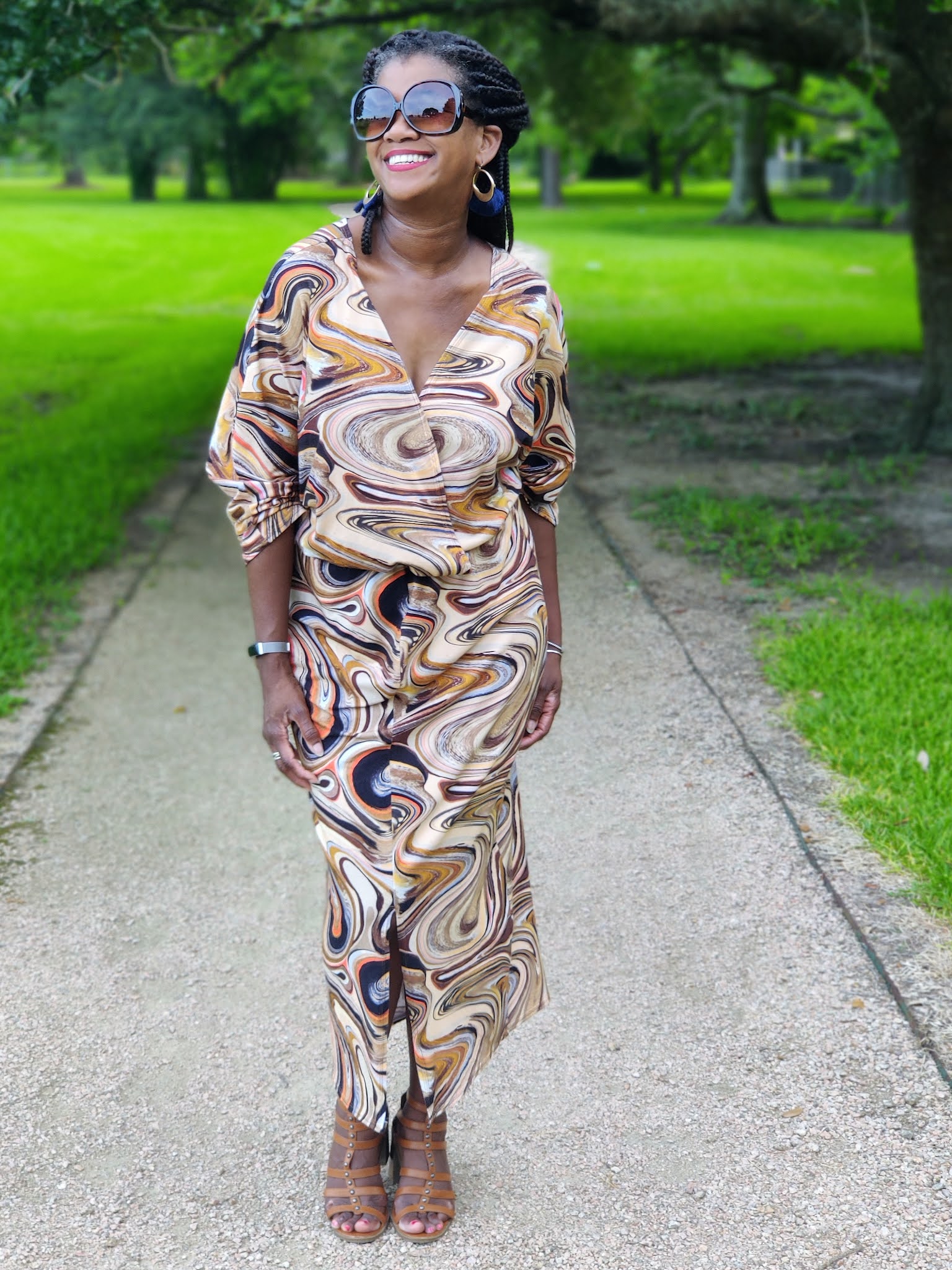 Thanks! I made them!: Magnificently Marbled Knit Dress