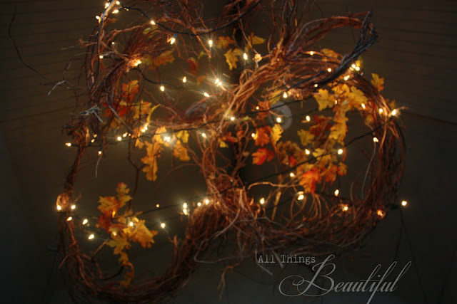 All Things Beautiful: Fall Porch {Lighting}