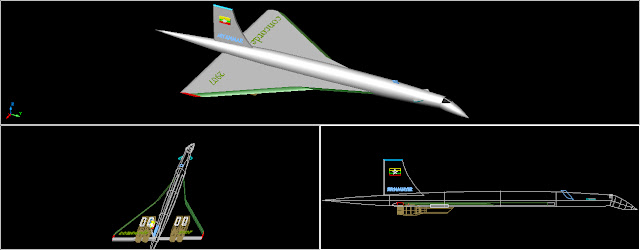 Wingate SAI: my AutoCAD Design of Concorde plane!