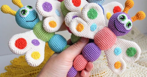 Beautiful Skills - Crochet Knitting Quilting : Amigurumi Butterfly Baby ...