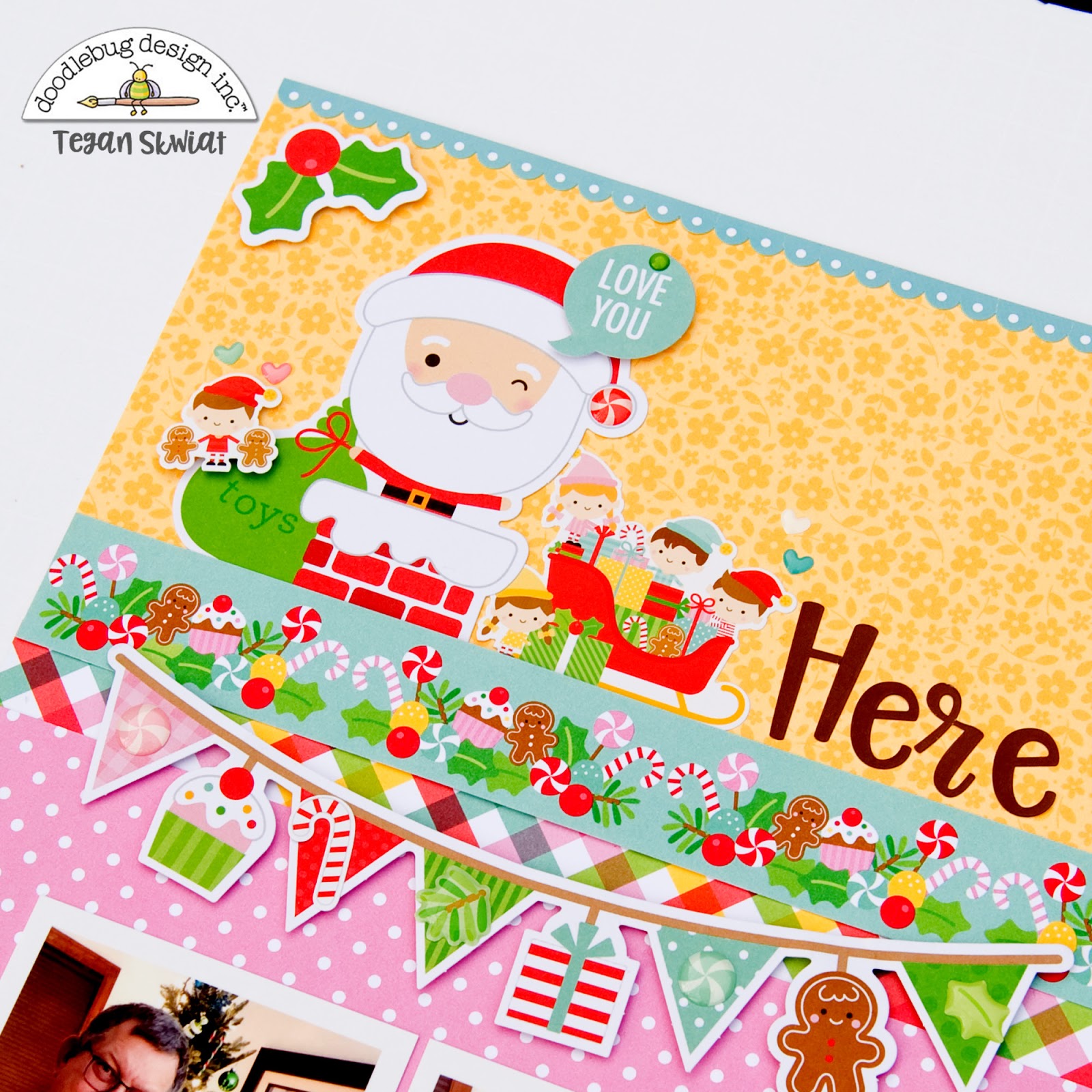 Scrap Happiness: Here Comes Santa Claus with Doodlebug Design!