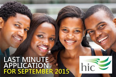 Last minute application for September 2015