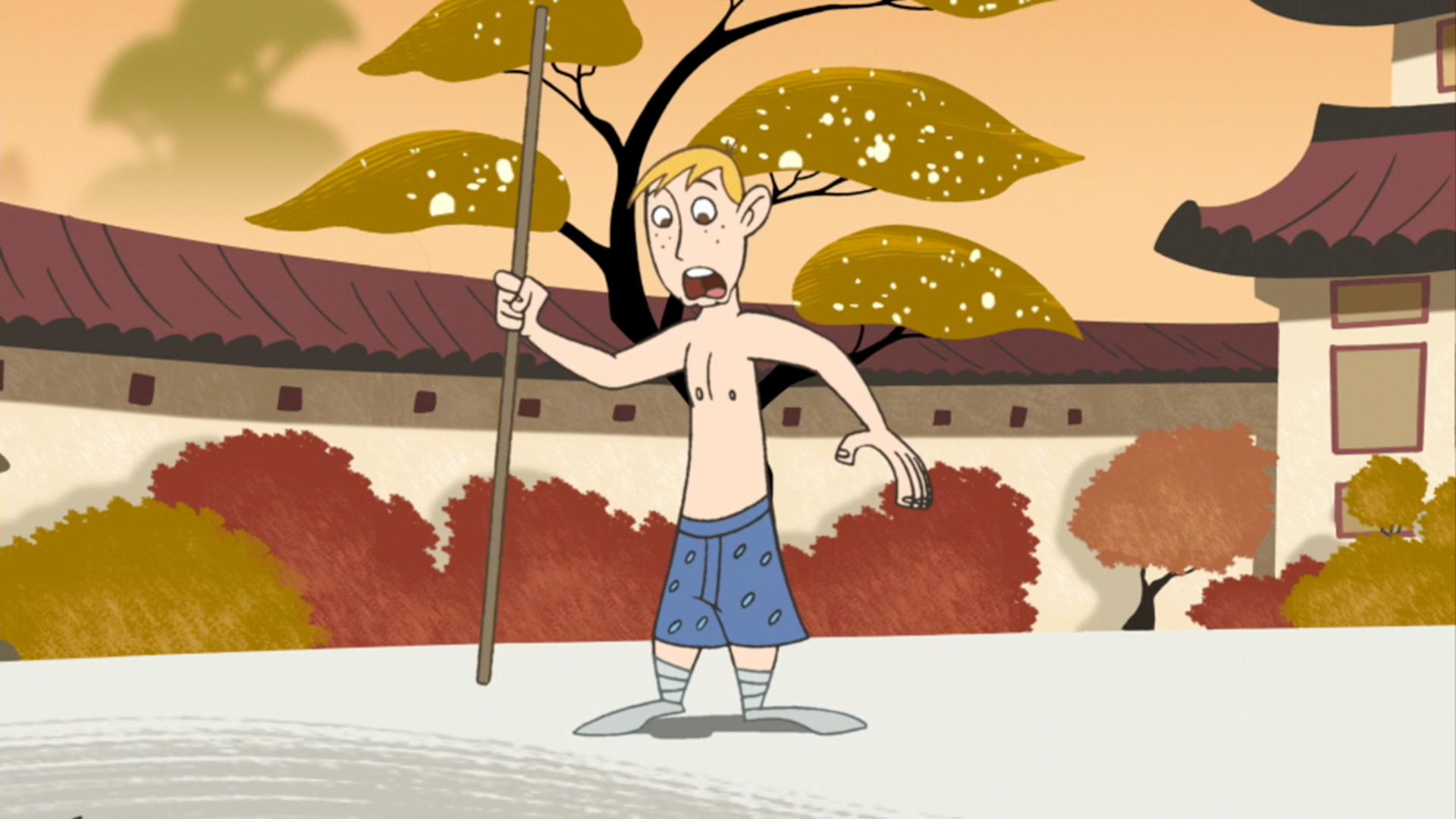 Shirtless Drawn Cartoon Boys & Men: Ron Stoppable in Boxers 3