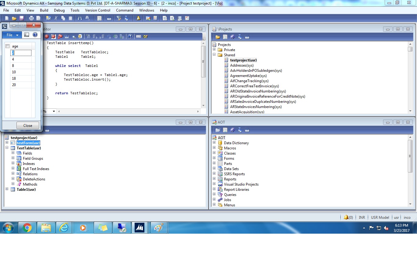 AXwonders: How to make a form from temp table AX 2012