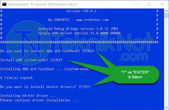 Android ADB indir Minimal ADB Setup r29.0.6 indir ⋆ TeknikNot