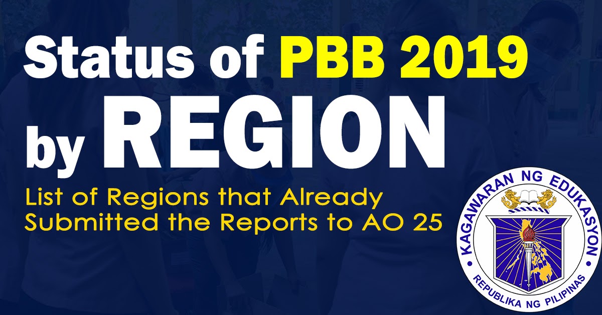 Status of PBB 2019 per Region - Teachers Click