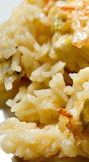 Cheesy Baked Rice - Delicious Dessert Mom