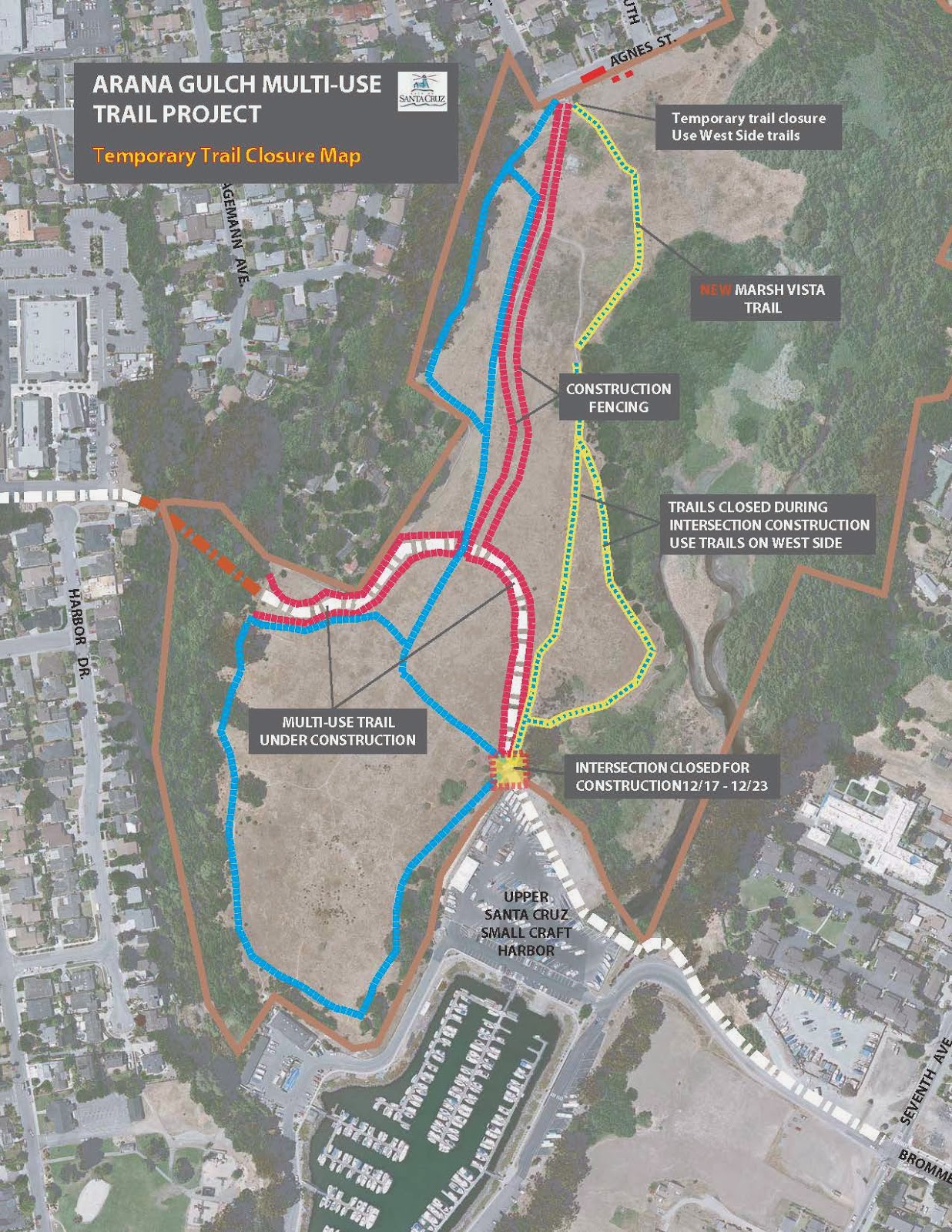 Arana Gulch Multi-Use Trail Project: Construction Activities