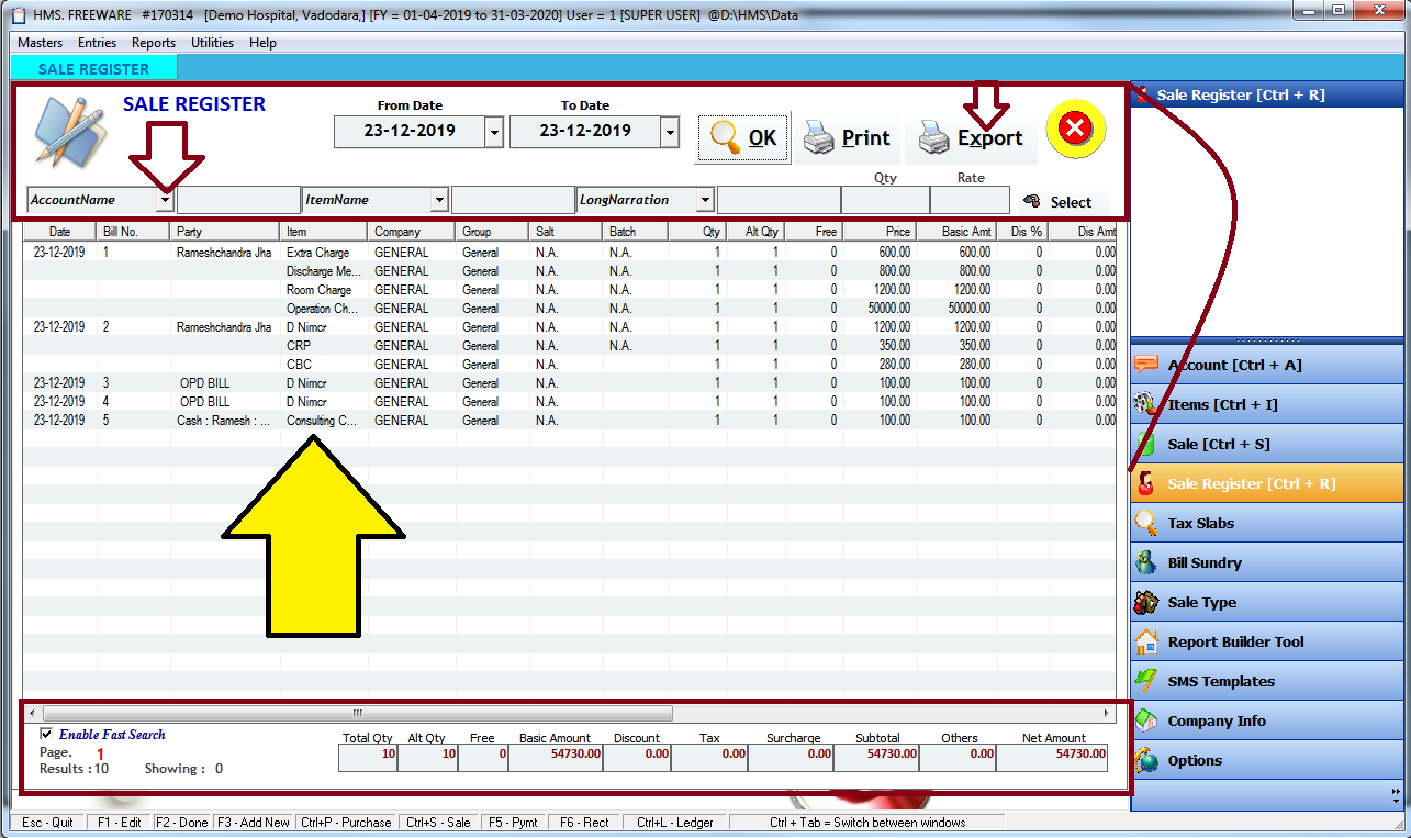 Mini Hospital OPD IPD Billing Software ~ Billing Software Guru