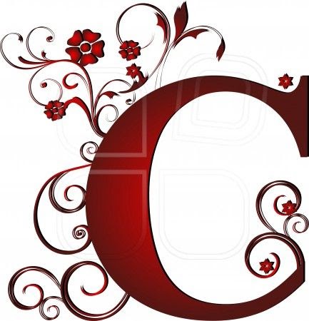 Fancy Letter C Designs - Birthday Letter