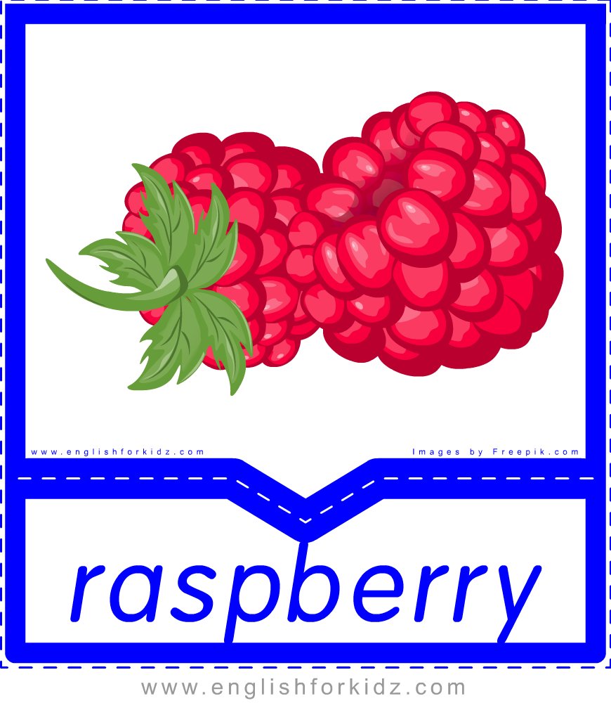 English for Kids Step by Step: Fruits & Vegetables Flashcards. Part 5.