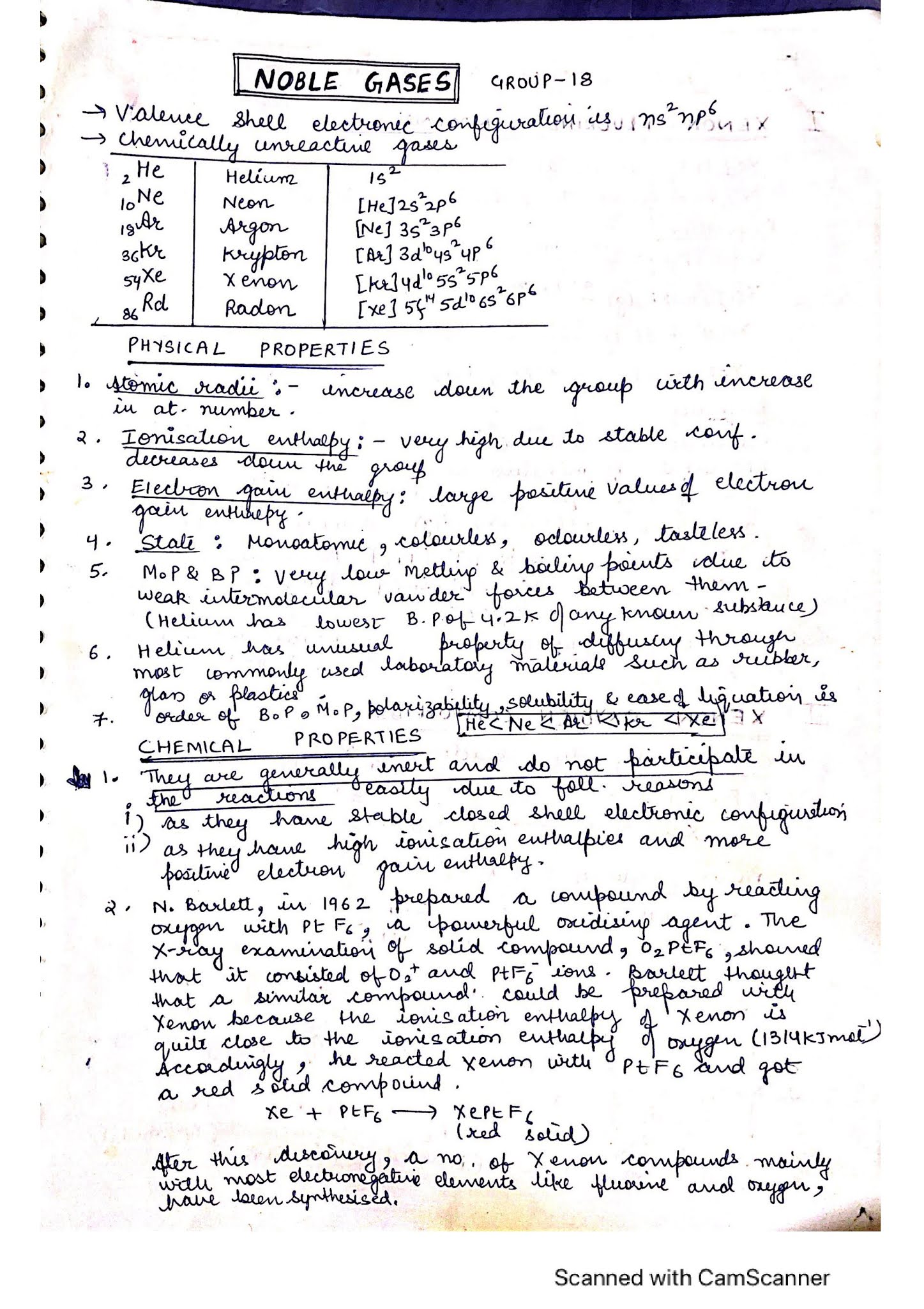 Chemistry Chapter 7- The P-Block Elements Part-2 Class 12 Handwritten ...