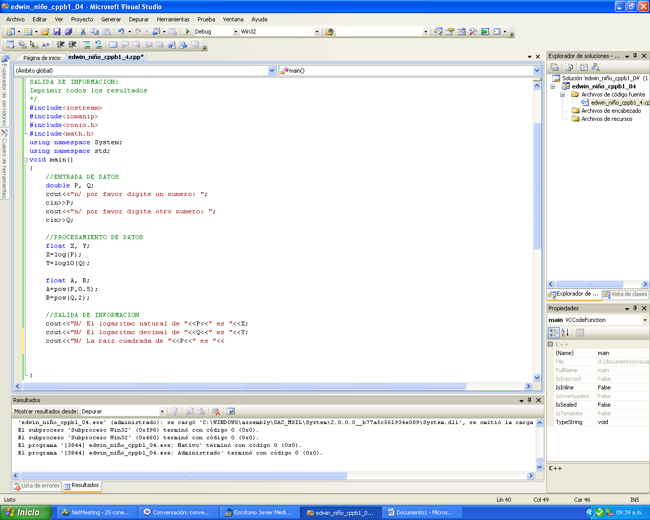 PROGRAMACION EN C Y C++: segundo programa c++