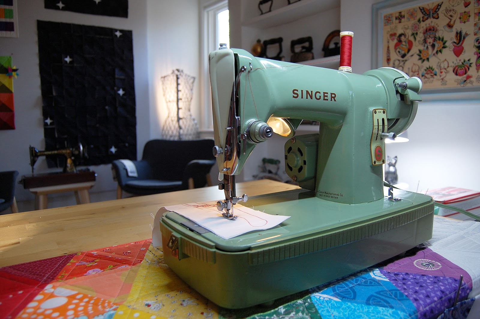 The Singer 185 Portable Sewing Machine