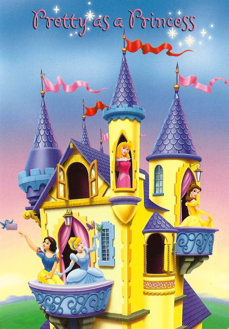 My Favorite Disney Postcards: Princesses in a Castle