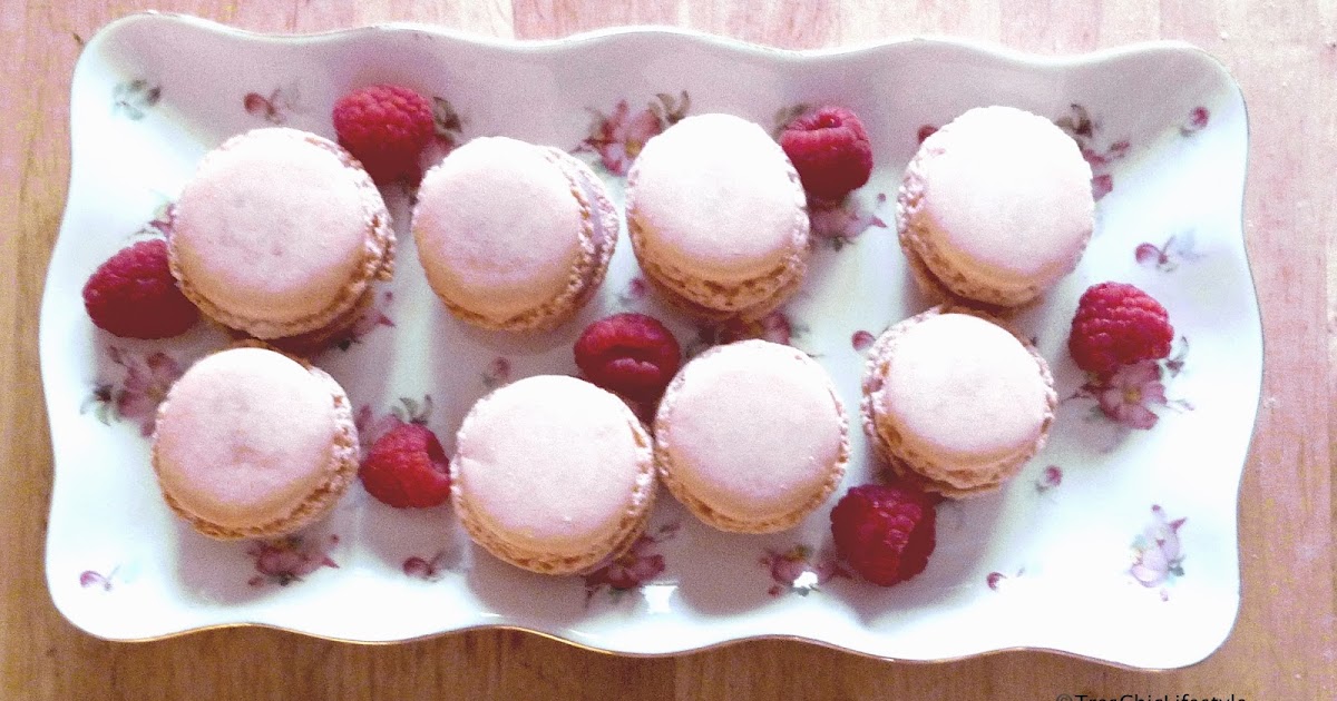 Tres Chic Lifestyle : Raspberry Cheesecake Macarons