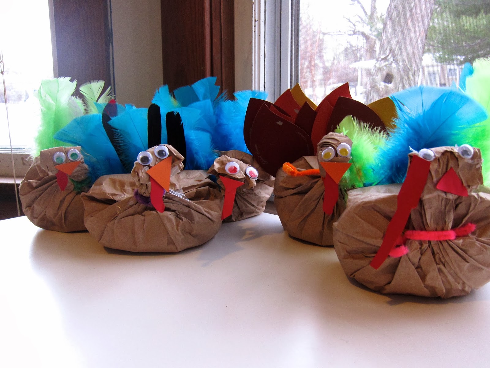 Stuffed Paper Bag Turkeys
