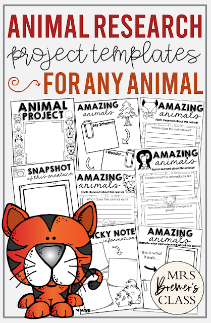 Animal Research Projects {for ANY animal} | Mrs. Bremer's Class