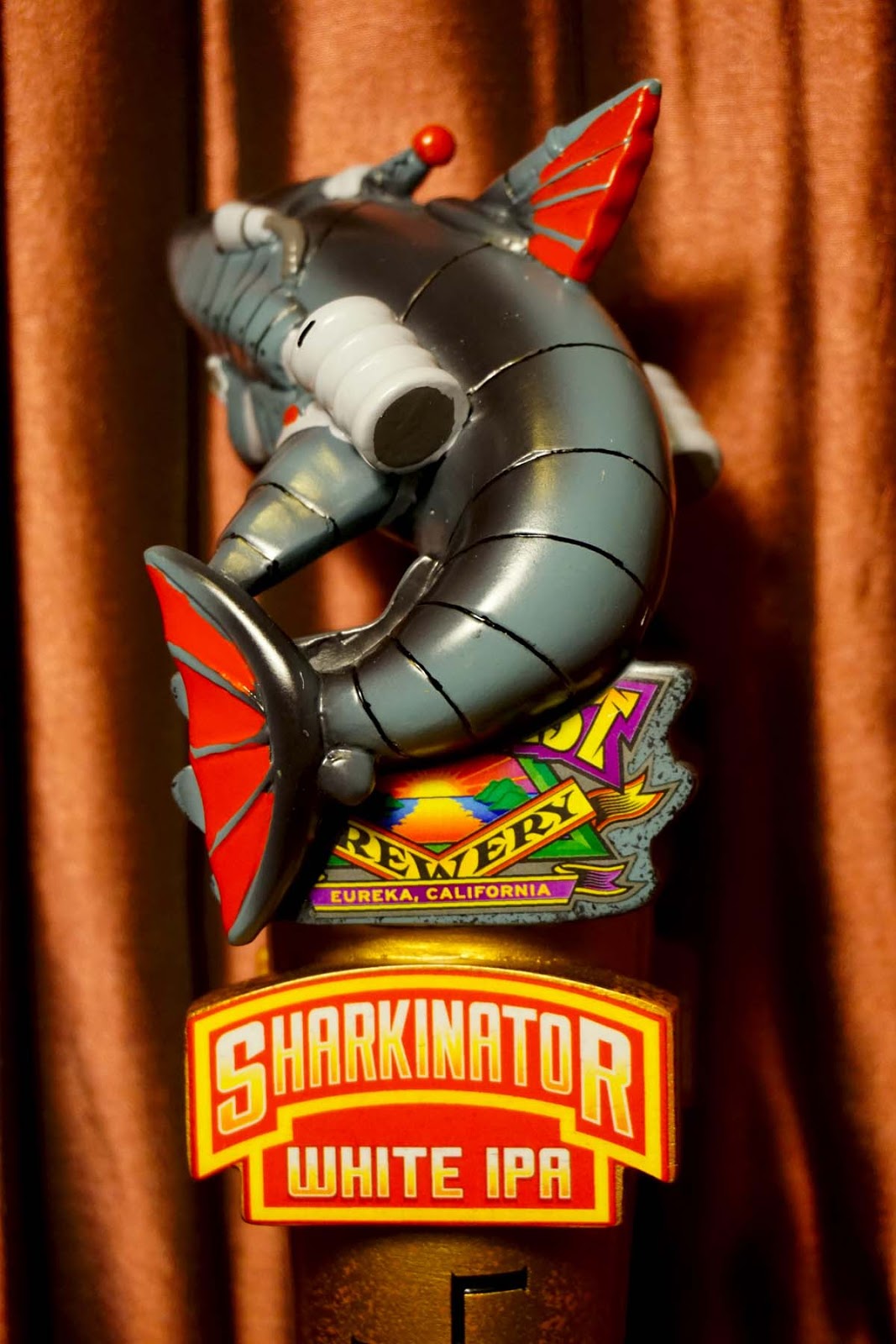 Tap Handle #615: Lost Coast - Sharkinator White IPA (Version 2)
