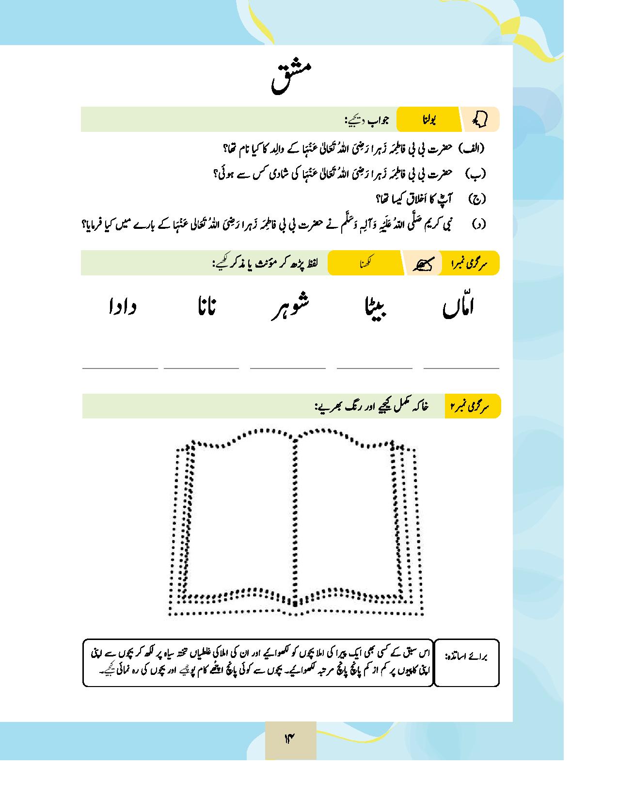 KNOWLEDGE FOR ALL: CLASS 1 ONE URDU LANGUAGE BOOK OF STB - SIND TEXT ...