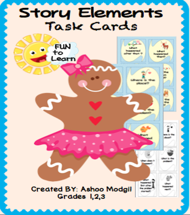 Brain Domain: Story Elements Task Cards for ELA Classrooms