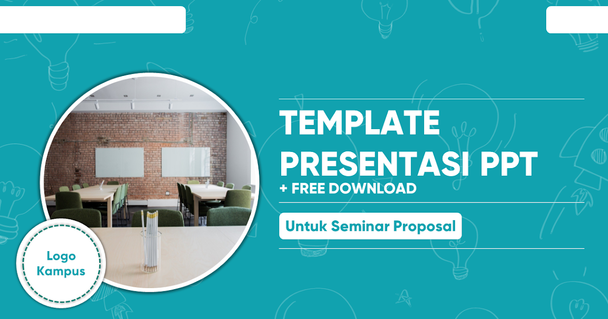 Contoh Presentasi Seminar Proposal Menarik Nuansa Biru | Free Template ...