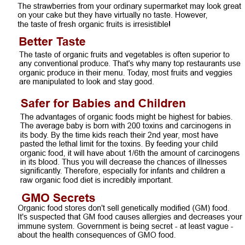 Best For Your Health: Organic Food Benefits - Advantages of Organic Foods