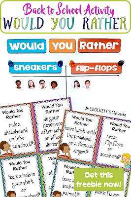 Would You Rather Daily Question - Crockett's Classroom