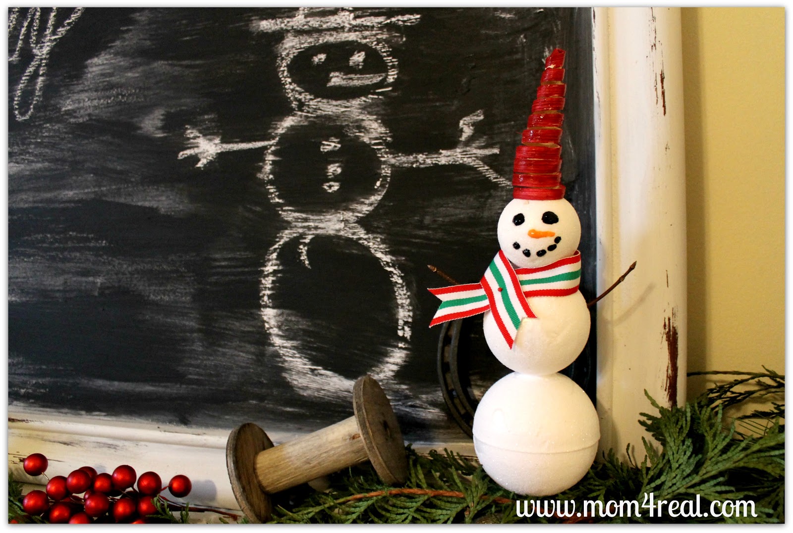 Make A Snowman With Styrofoam - Mom 4 Real