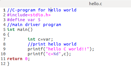 Compilation steps of C program - the GEEK