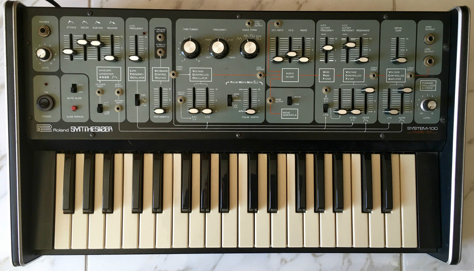 MATRIXSYNTH: Roland System 100 keyboard and expander module