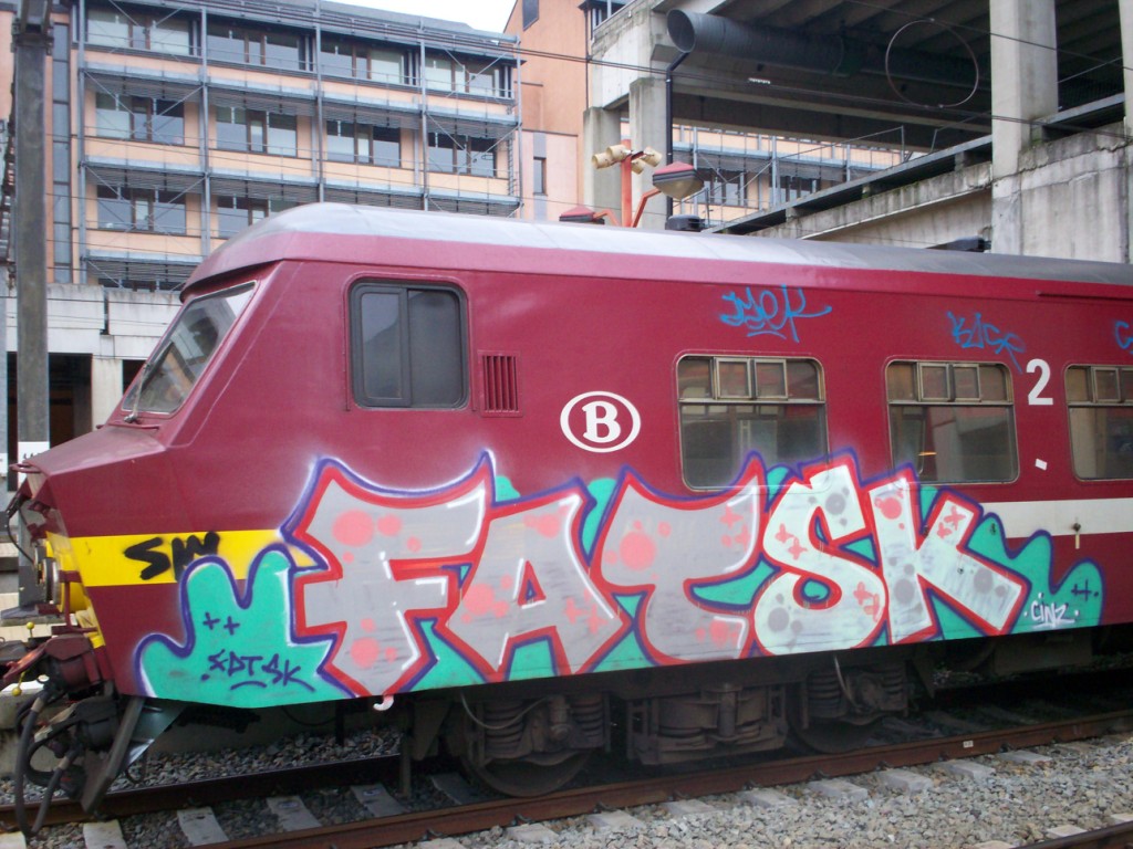 FAT SK Art on Train