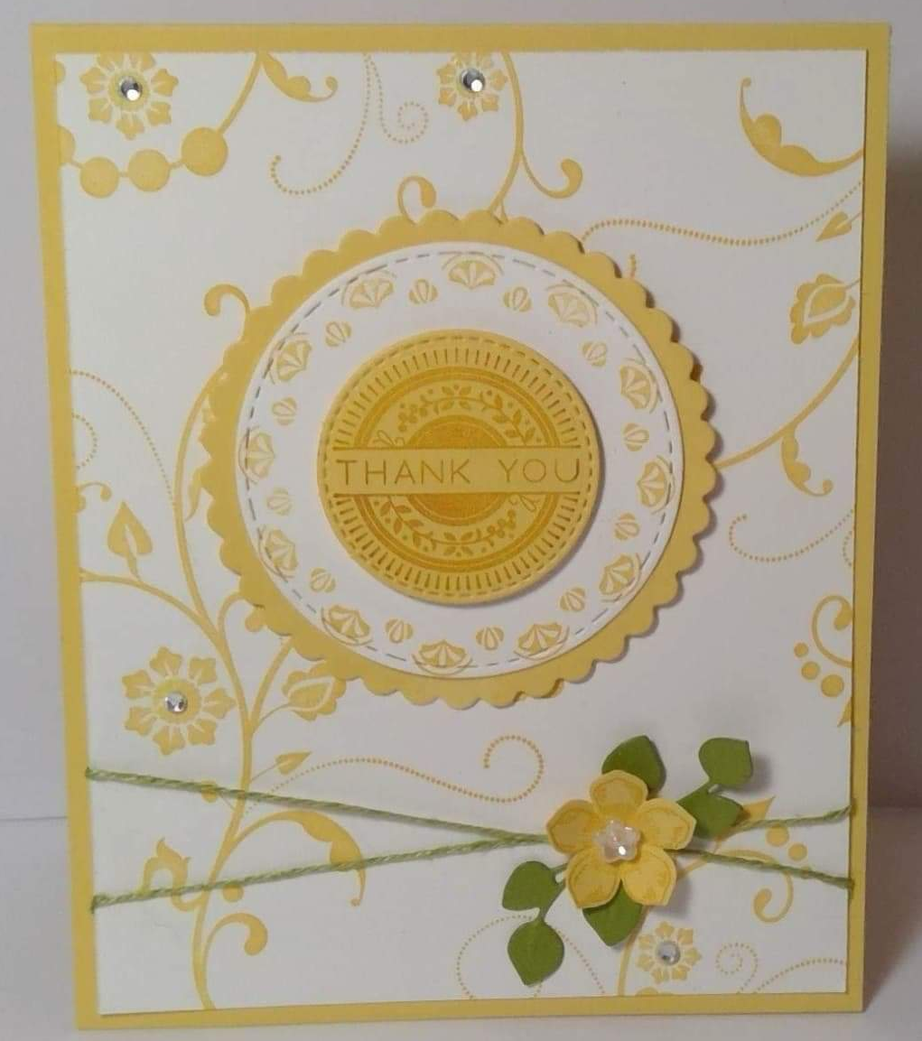Cotswold Crafter: Pretty Yellow Challenge Card